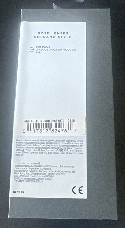 Bose Soprano Cat-Eye Style Lenses, Medium, Purple Fade #855971-0110 | eBay