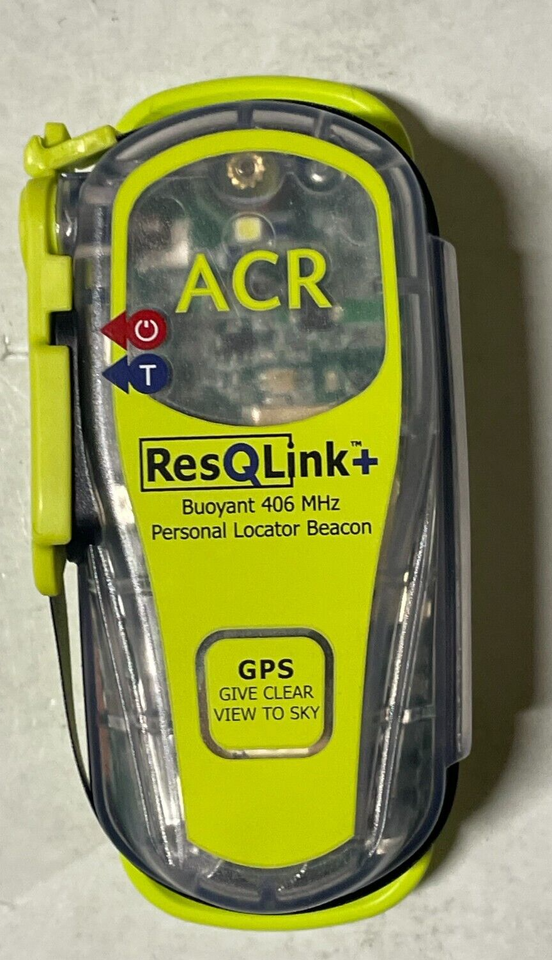 ACR ResQLink+ PLB-375 Buoyant 406 MHZ GPS Personal Locator Beacon W ...