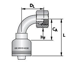 Ryco T7260-1616 -1616 BSPP Female 90' Bend Hydraulic Fitting | eBay