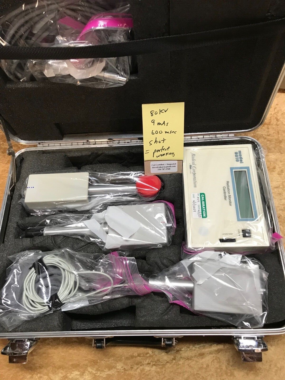 Radcal 9010 Xray Dose test meter Unfors Raysafe Keithley MDH RMI ...