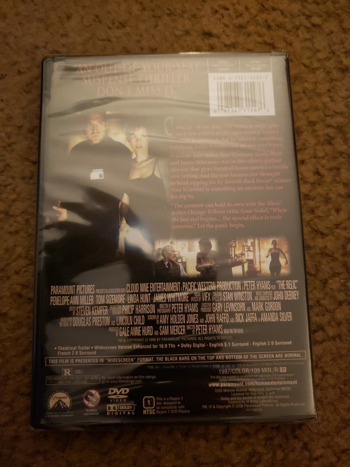 The Relic (DVD, 1999, Widescreen) 97363315476| eBay