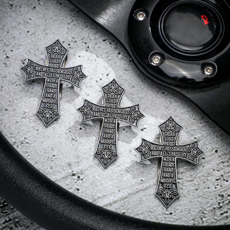 8 Pcs Religious Visor Clips for Cars, Guardian Angel Traveler Prayer ...