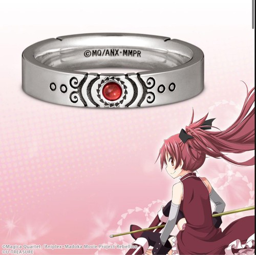 Puella Magi Madoka Magica Kyoko Sakura Soul Gem Silver Ring US11 | eBay
