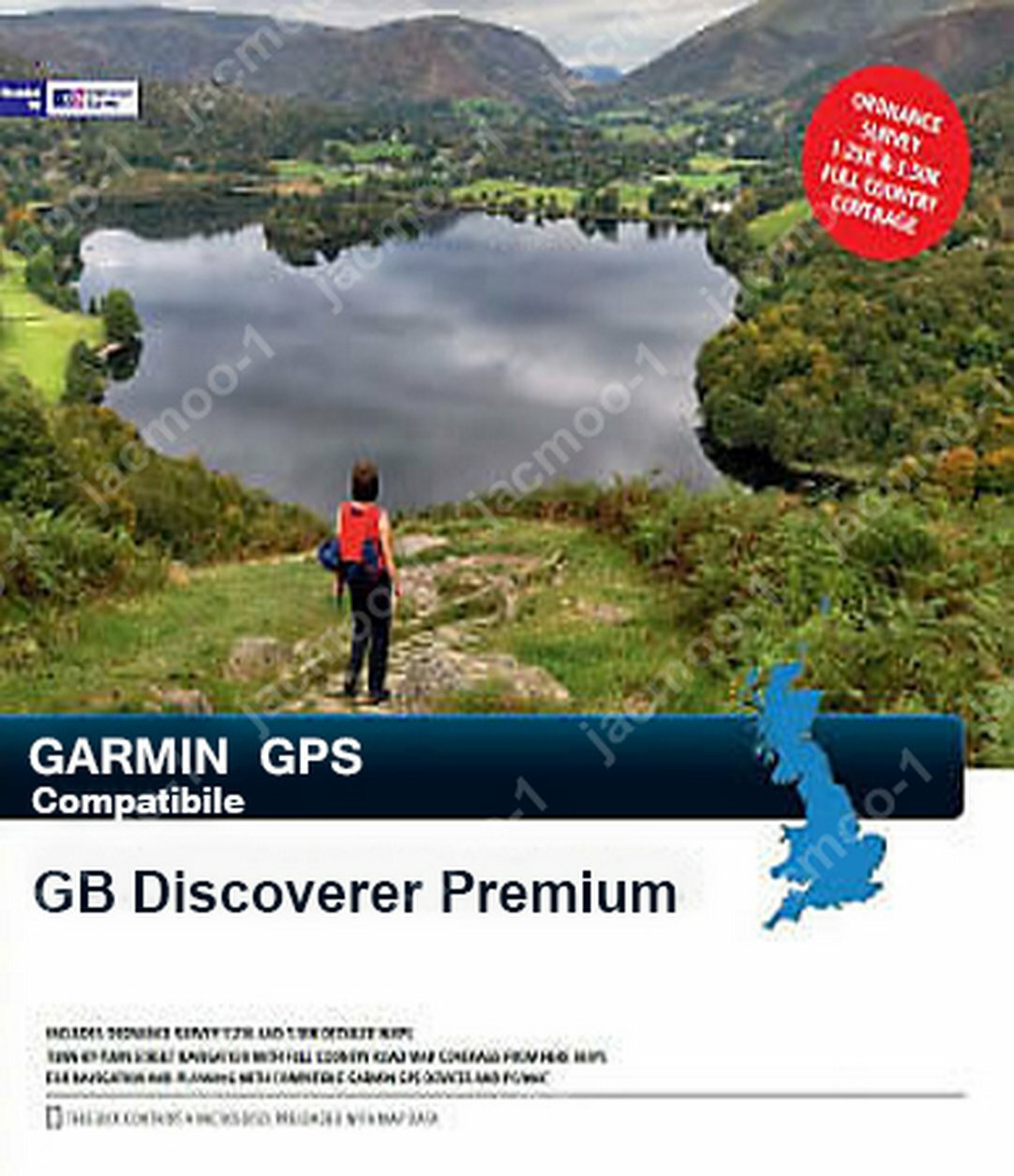 TOPO GREAT.BRITAIN PREMIUM OS MAPS FOR.Garmin HANDHELD GPS.UNITS 1:25k ...