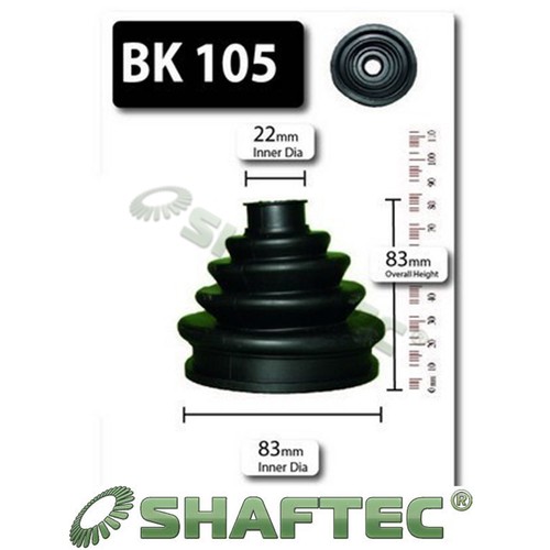 GENUINE SHAFTEC CV BOOT KIT BK105 FOR VW CADDY EOS GOLF JETTA PASSAT ...