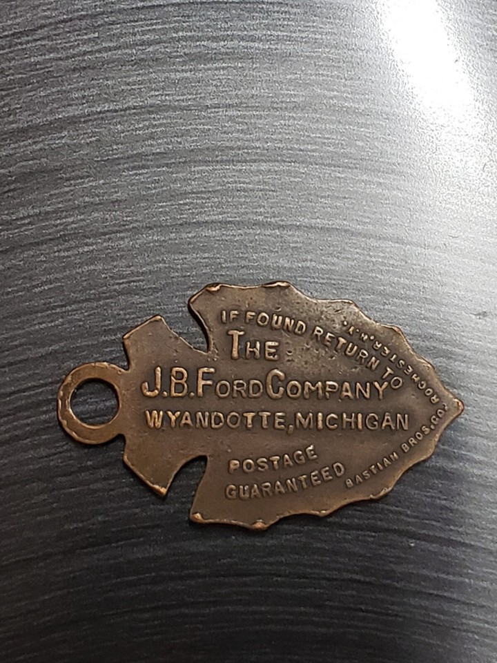 J. B. FORD CO. ~ WYANDOTTE MICH ~ ARROWHEAD FOB OR CHARM | eBay