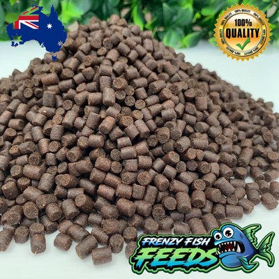 PREMIUM Aquaponics Trout Fish Food Pellets COMMERCIAL GRADE Natives ...
