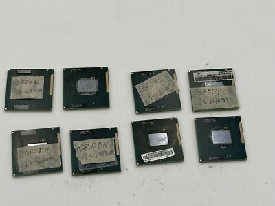 Lot 8 Intel Core i3-2GEN Socket G2 Laptop CPU Processor SR04R SR04J ...