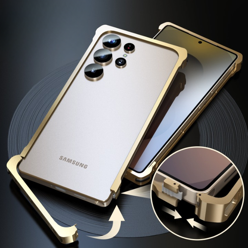 Metal Frame Phone Case Fr Samsung Galaxy S25 Edge S24 S23 S22 Ultra ...