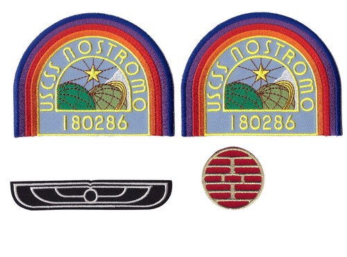 4pc Set - Blue Alien Movie Weyland Corp Nostromo Crew Wings Costume ...