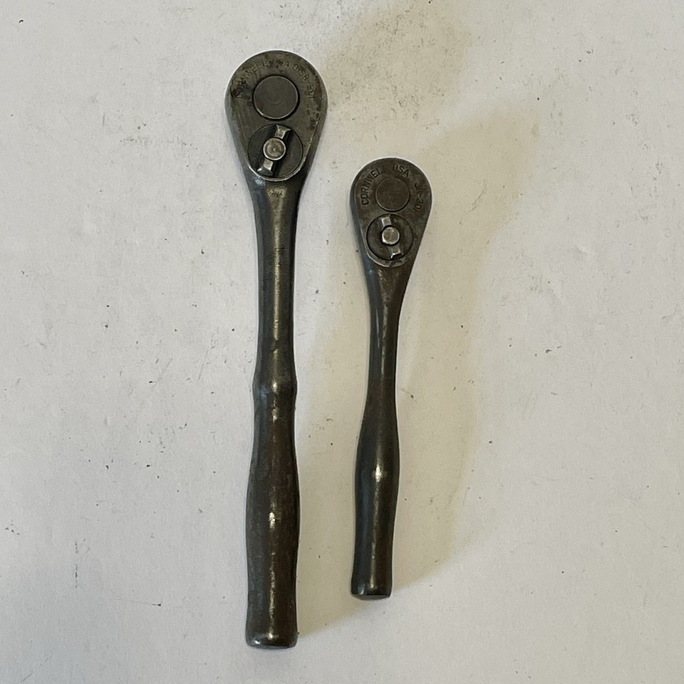 Cornwell 3/8" & 1/2” Drive Ratchet Set JR-301, SR-501 Vintage USA ...