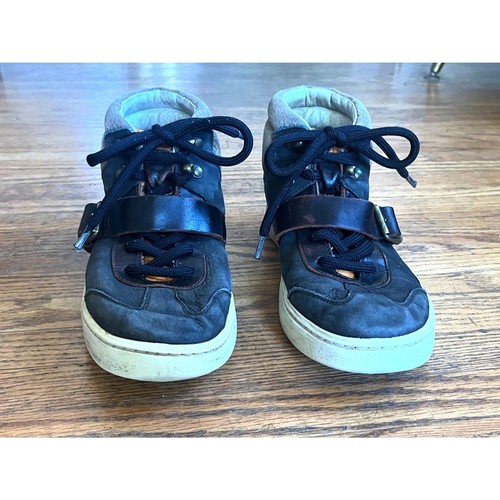 Alexander McQueen x Puma Gray High Top Sneakers Trainers Shoes Women's ...