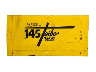 Nameplate Triple-A Specialty Co. 145 Amp Turbo MIG/FLUX Welder 17.5 x 9 ...