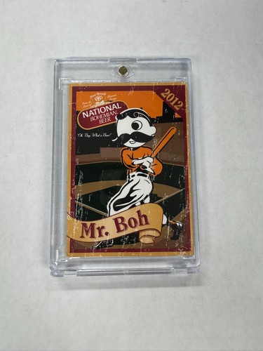 2012 NATIONAL BOHEMIAN BEER MR NATTY BOH BASEBALL CARD BALTIMORE ...