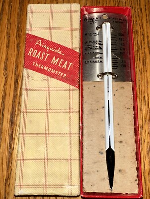 Vintage Airguide Roast Meat Thermometer with Original Box | eBay