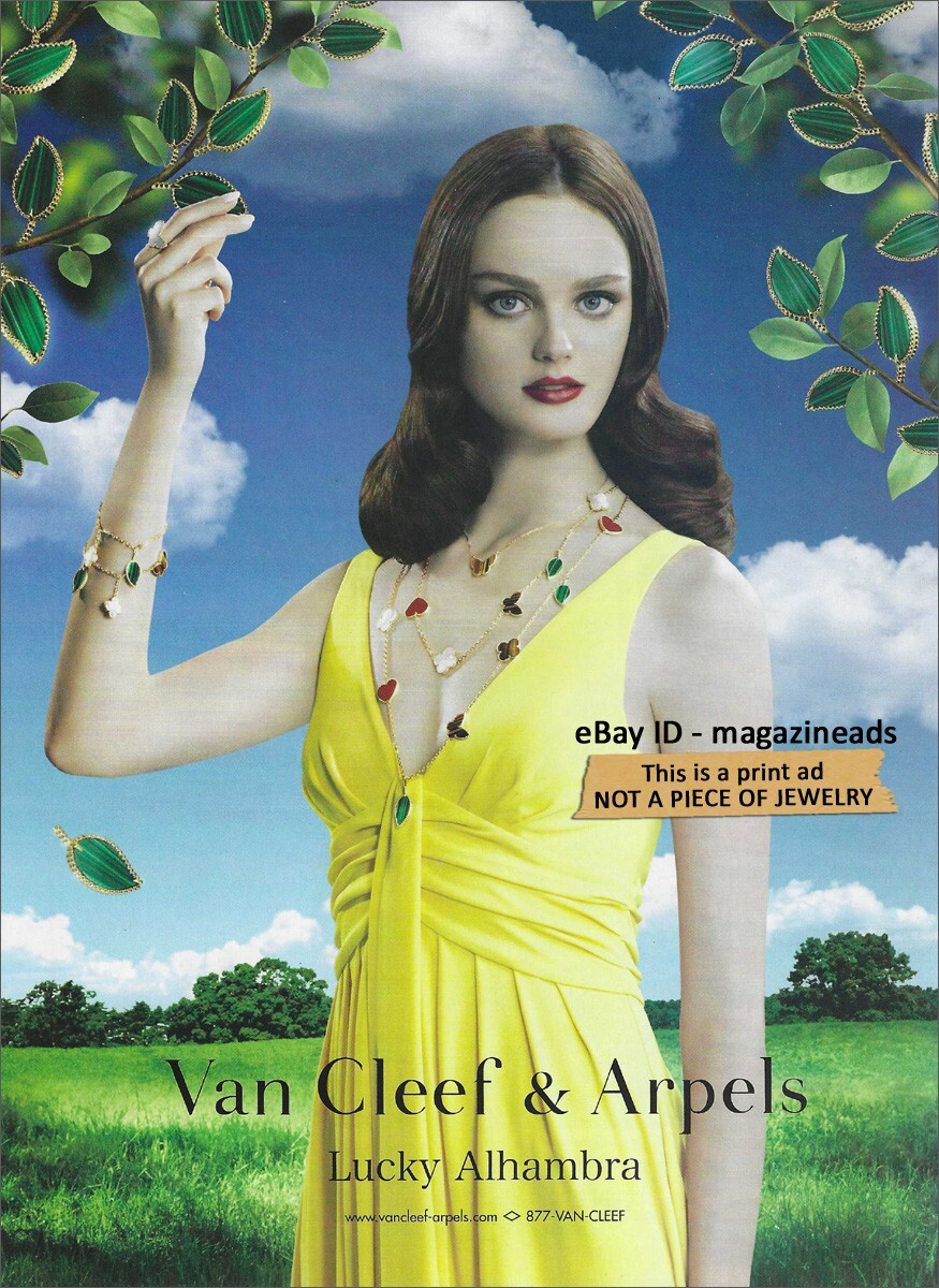 VAN CLEEF & ARPELS Jewelry 1-Page PRINT AD 2007 LISA CANT lucky ...