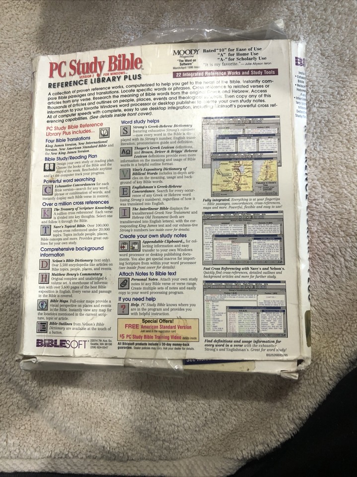 PC Study Bible version 2 for windows library plus bible soft | eBay