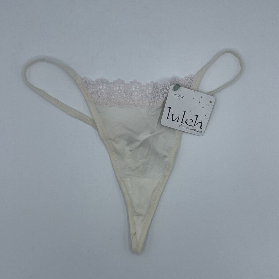 6-Pack Luleh Intimates Chic Essentials Satin G-Strings Lace Trim Size 5 ...