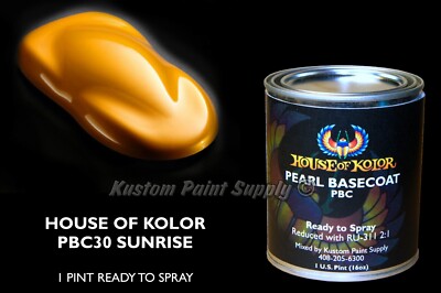 Sunrise Pearl Basecoat PBC30 House of Kolor 1 Pint Can Ready To Spray ...