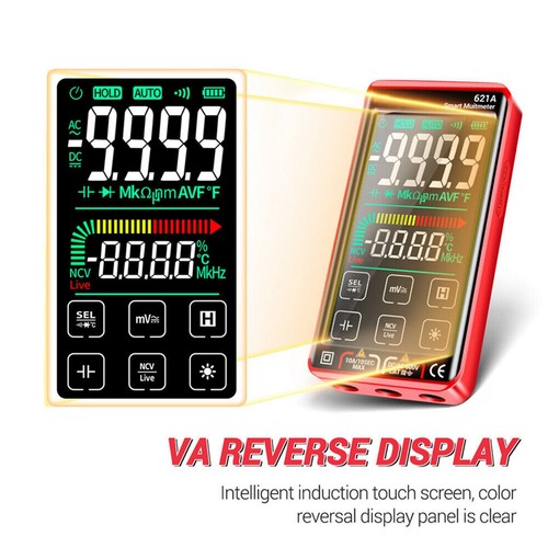 NEW LCD Digital Multimeter Touch Screen Smart Multimeter Tester DC/AC ...