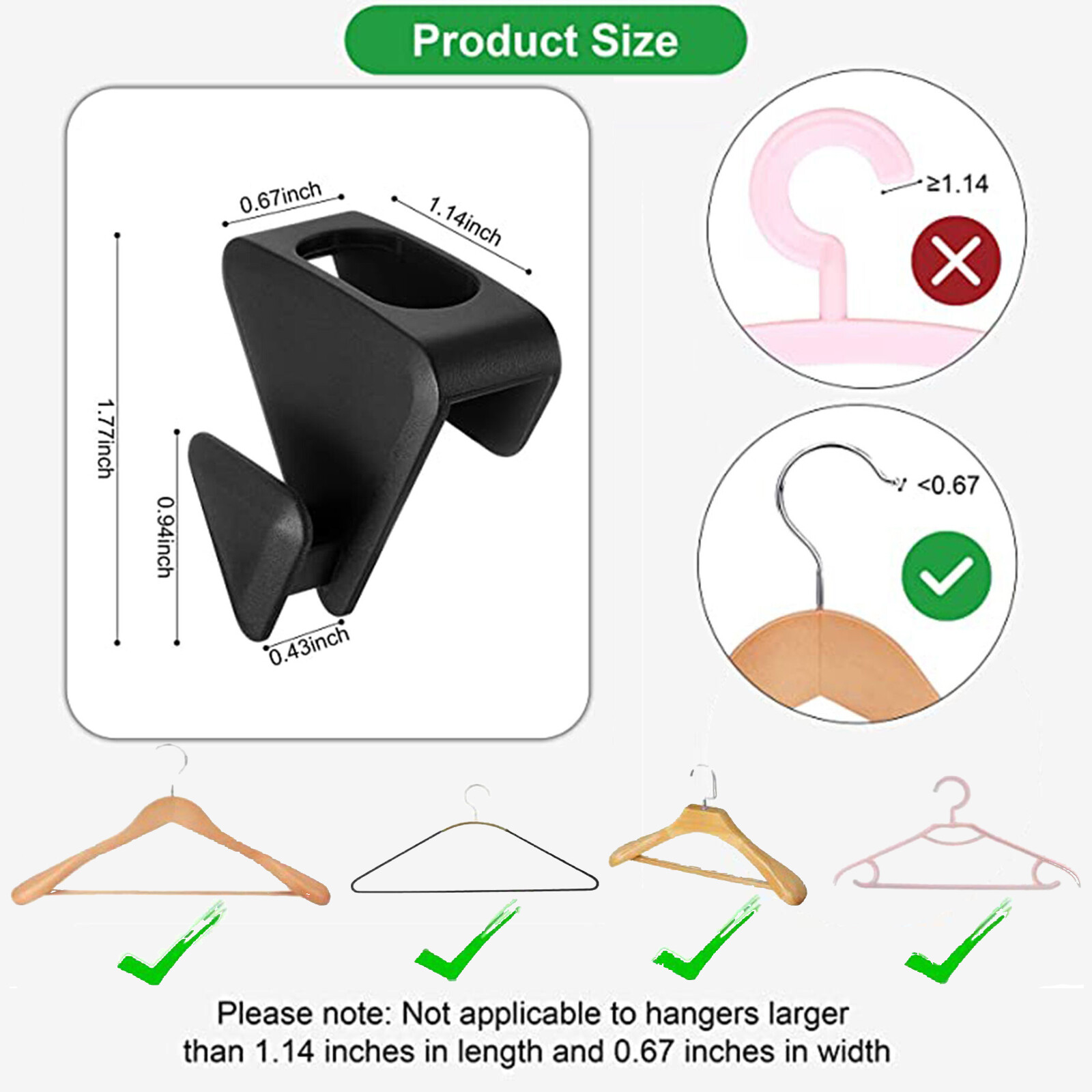 36PCS Triple Closet Organizer Space Triangles Clothes Hanger Connector ...