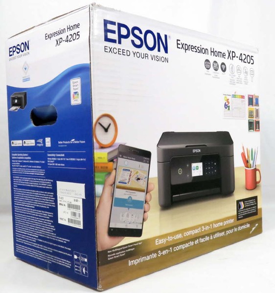 Epson Expression Home XP-4205 Wireless All-in-One Color Printer Scanner ...