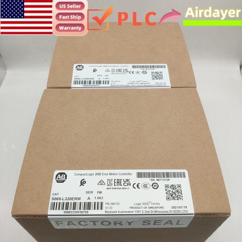 Allen Bradley 5069-L320ERM CompactLogix 5000 Controller Surplus NEW US ...