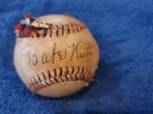 BABE RUTH SIGNED SANDLOT BASEBALL-OUR BALLS R MADE 4 MUSEUMS | eBay