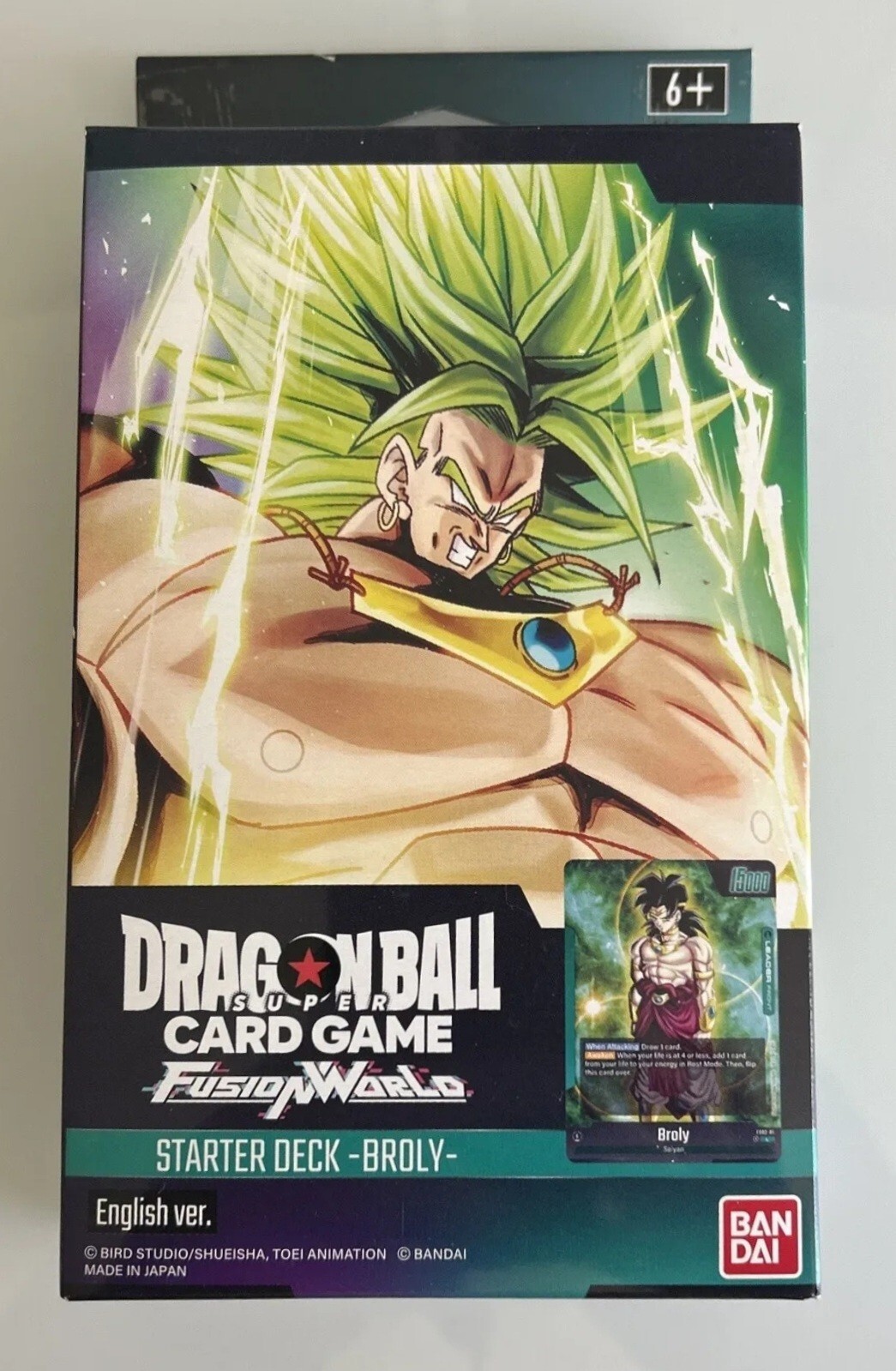 DRAGON BALL SUPER TCG FUSION WORLD BROLY STARTER DECK FS03 NEW/FACTORY ...