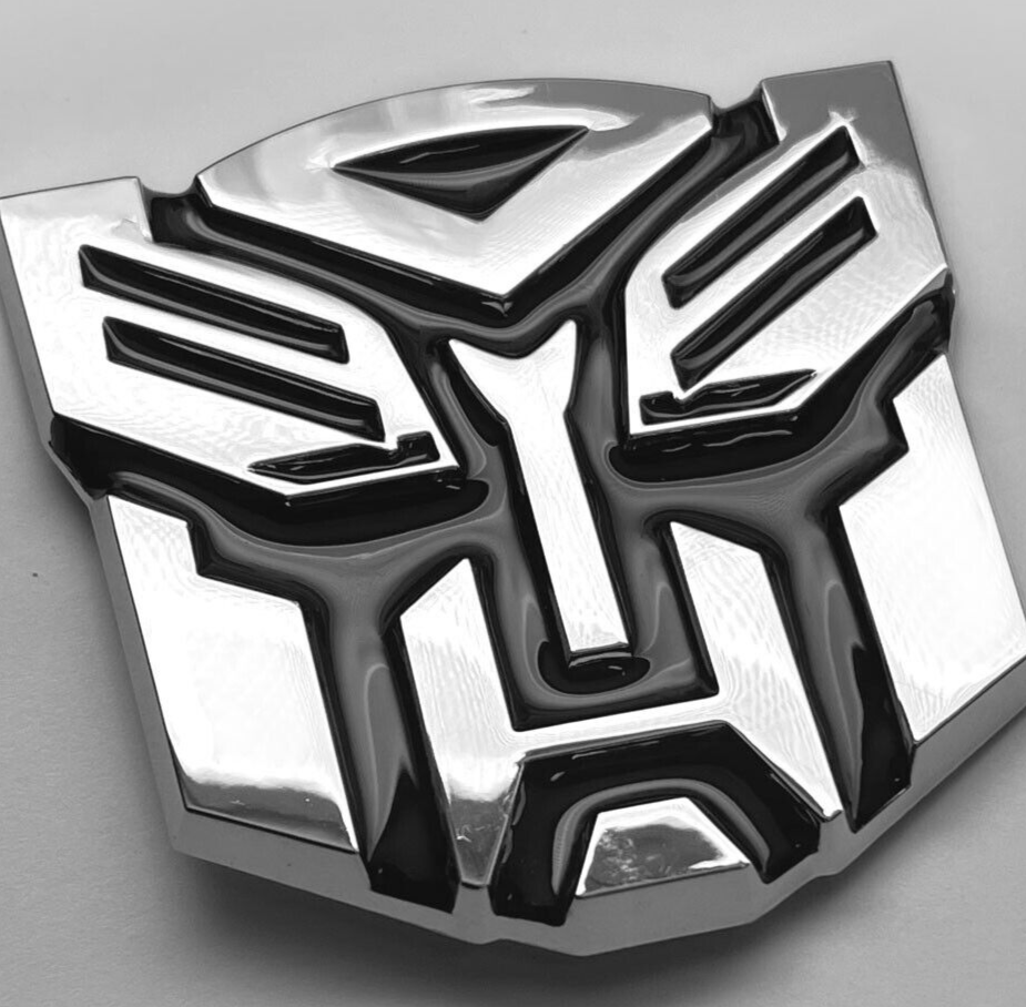Transformers Logo Transformers Autobots Logo Car Chrome Badge Silver