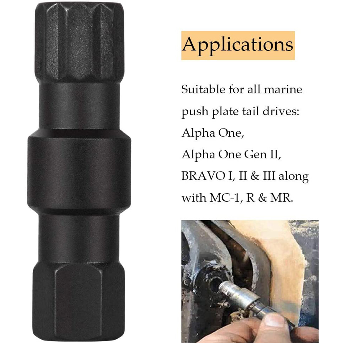 Shift Cable Tool Socket & Hinge Pin Tool for Mercruiser Alpha 1 Gen I ...