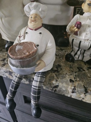 Shelf Sitter Chef Figurine Dangly Leg Kitchen Food Restaurant ...