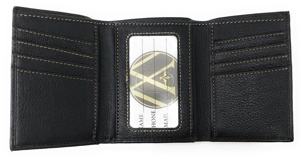 Tennessee Volunteers Vols UT Leather Tri-Fold Wallet Black Trifold | eBay