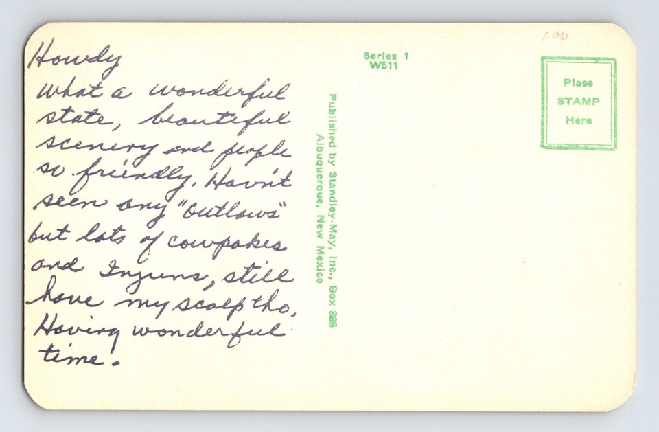 Postcard Humor Cowboy Ranch Rodeo Horse Out Our Way Series J.R ...