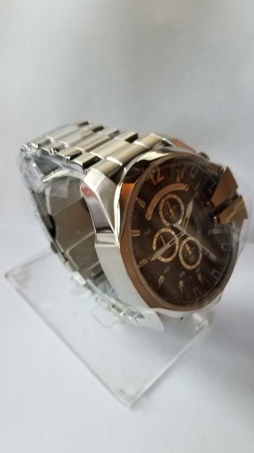 Diesel DZ4417 Mega Chief Chronograph 51mm Men's Stainless Steel Watch ...