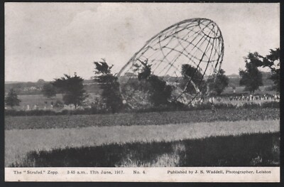 Vintage Postcard The Strafed Zepp June 1917 World War One | eBay