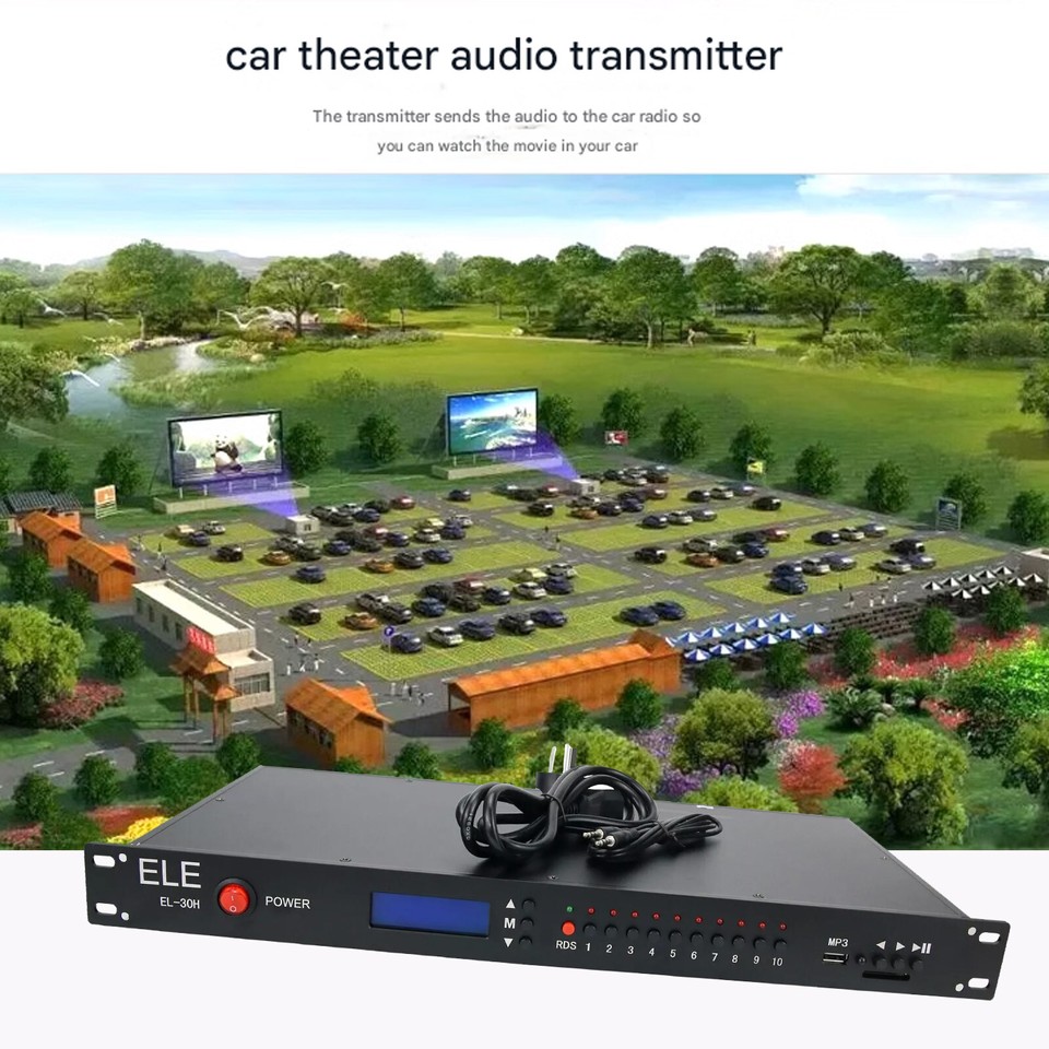 Wireless FM Transmitter Radio Broadcast Transmitter RDS FM Radio EL-30H ...