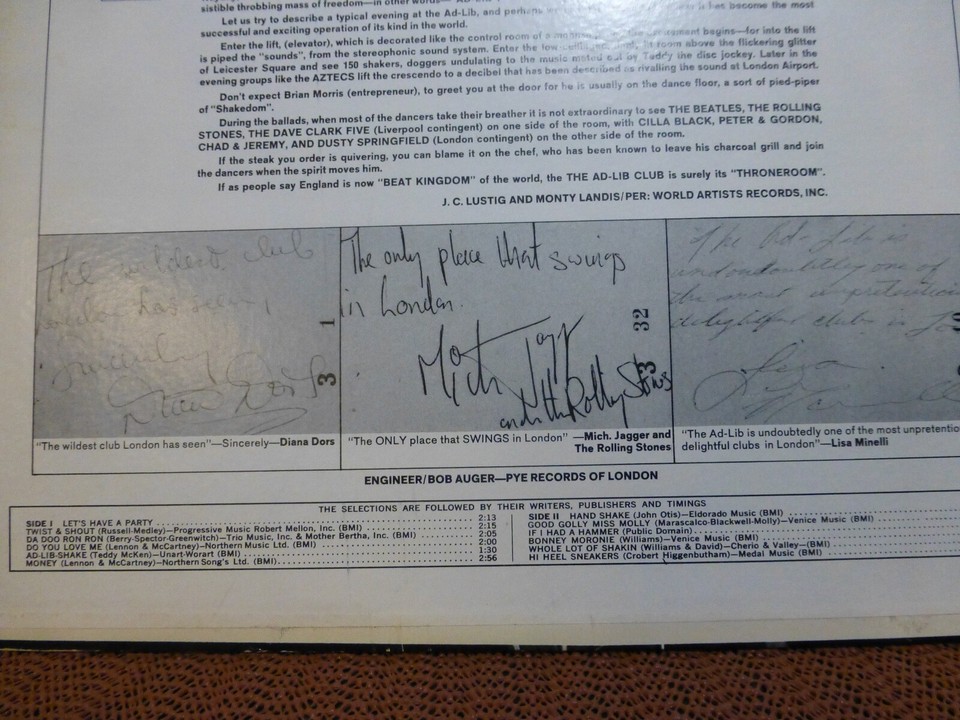 THE AZTECS LIVE AT AD-LIB CLUB LONDON NEAR MINT BEATLES VINYL LP | eBay