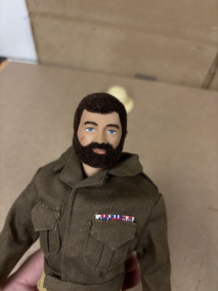 VINTAGE 1970's HASBRO GI JOE FUZZY HEAD Beard ACTION FIGURE | eBay