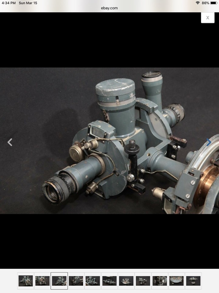WW2 Japanese Navy INJ OPTICS Battery Commanders AA Telescope | eBay