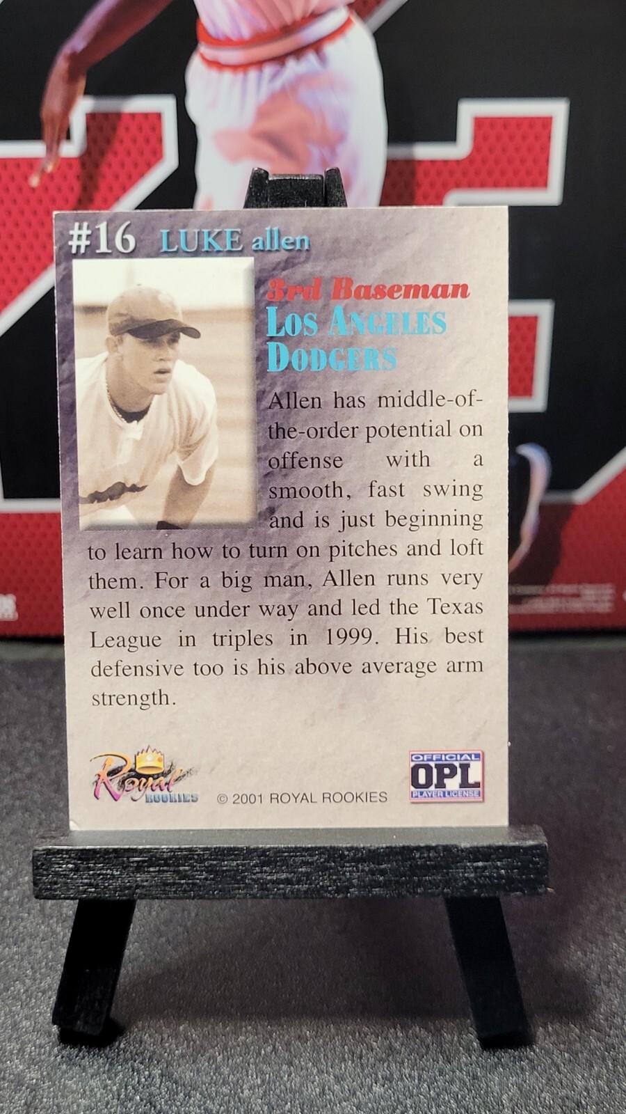 2001 Royal Rookies Throwbacks - Autographs #16 Luke Allen /5950 (AU ...