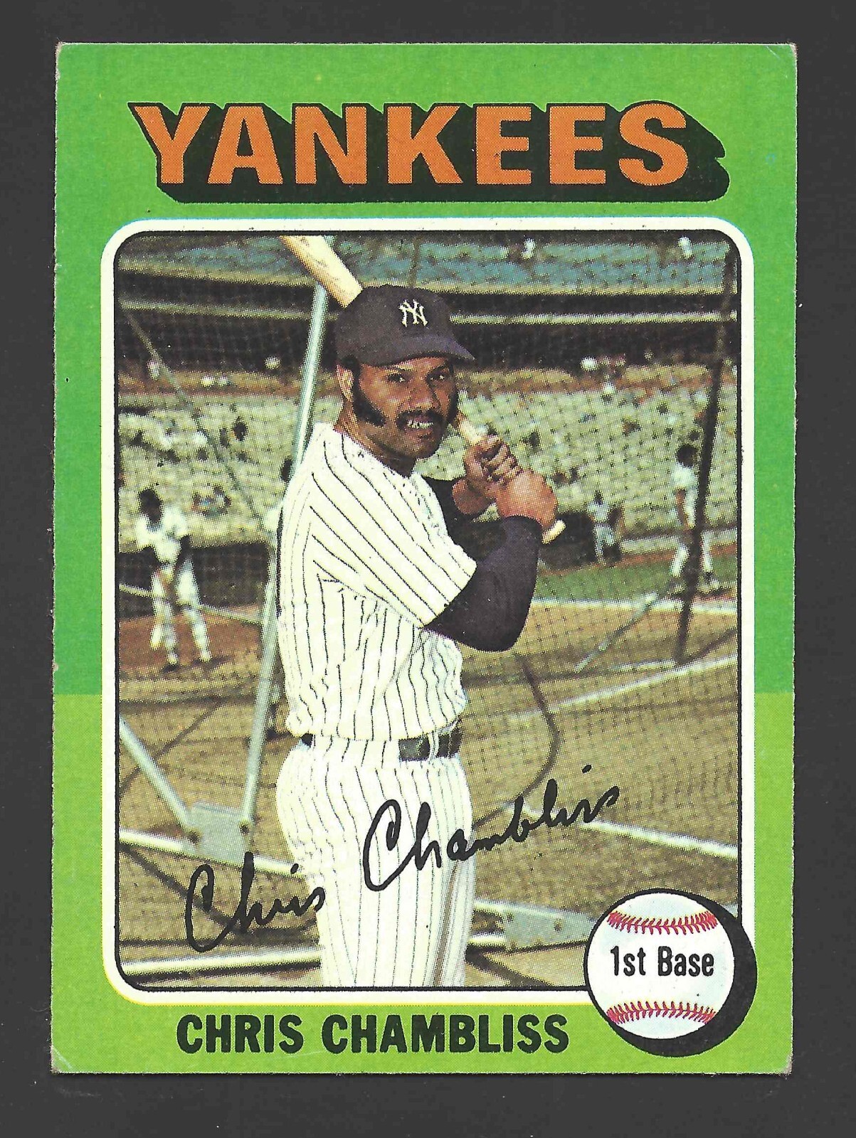 1975 Topps #585 CHRIS CHAMBLISS Raw - New York Yankees | eBay