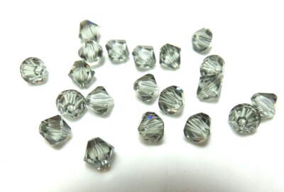 20 Pcs ~ BLACK DIAMOND ~ 6mm BICONE ~ SWAROVSKI CRYSTAL BEADS LOT | eBay