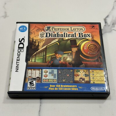 Professor Layton and the Diabolical Box (DS, 2009) Authentic Complete ...