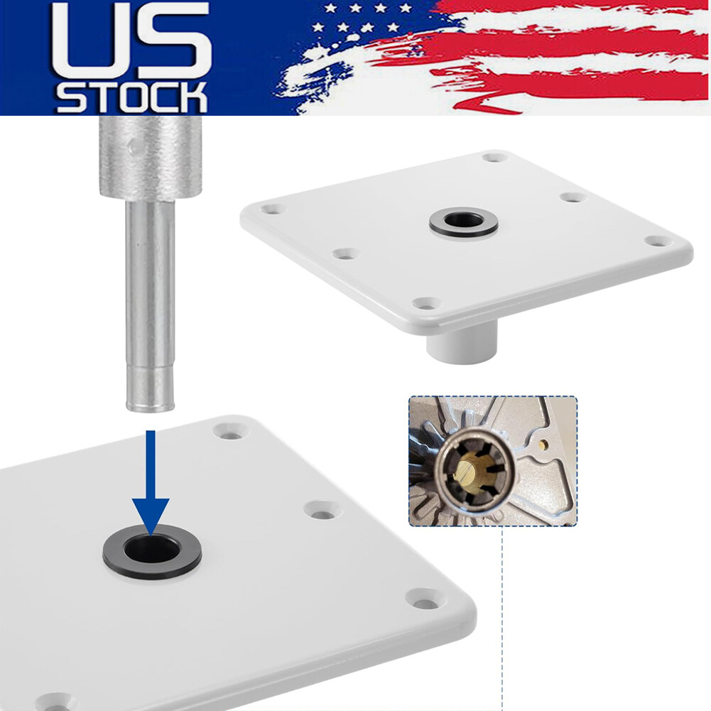 Boat Seat Swivl Base, 7" x 7" Boat Seat Pedestal Mount W/3/4" Pin Post ...