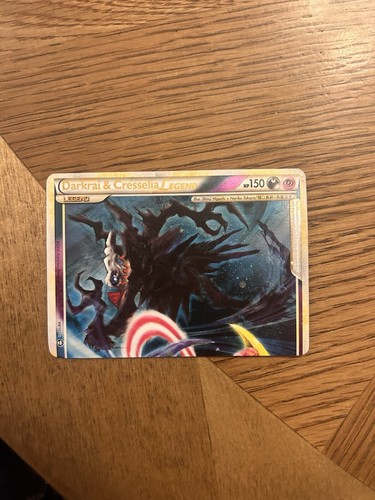 Pokémon HGSS-Triumphant, Darkrai & Cresselia Ledgend Card, Top Half ...