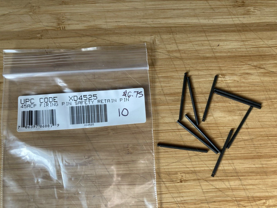 Lot of 10 New Factory Springfield XD 45ACP Firing Pin Safety Retaining ...