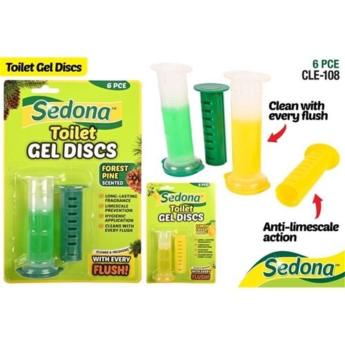Toilet Gel Discs with Dispenser Assorted Fragrance Cleans with Every ...