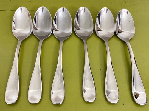 Oneida VOSS Glossy Stainless Flatware -- Set of 6 Place Oval Soup ...