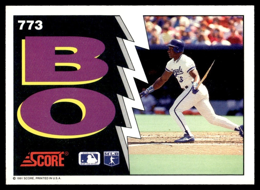 1991 Score Baseball Card Bo Jackson Kansas City Royals #773 | eBay